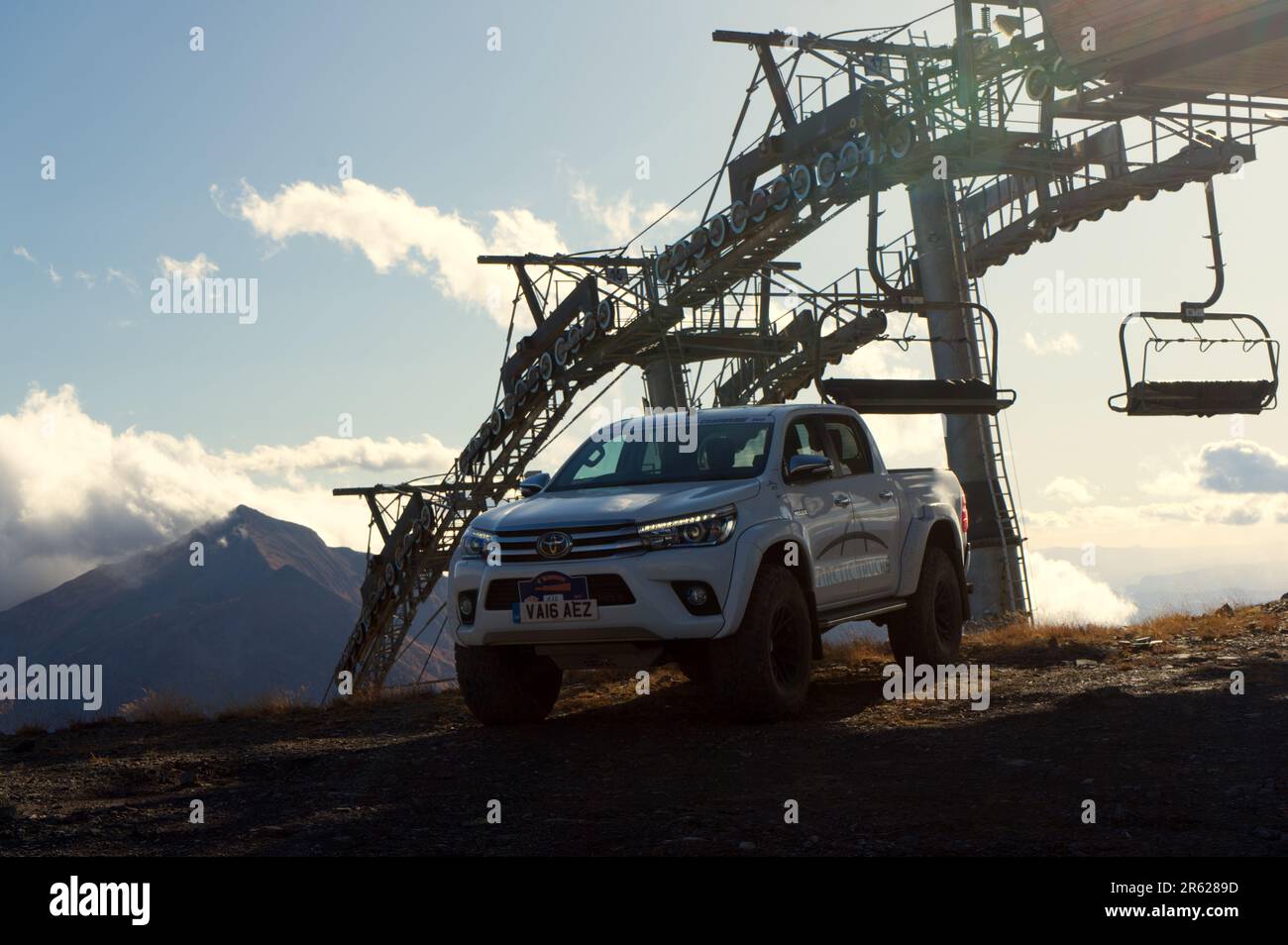 Toyota Hilux AT37 Arctic Truck competing in the Traversee du Champsaur ...