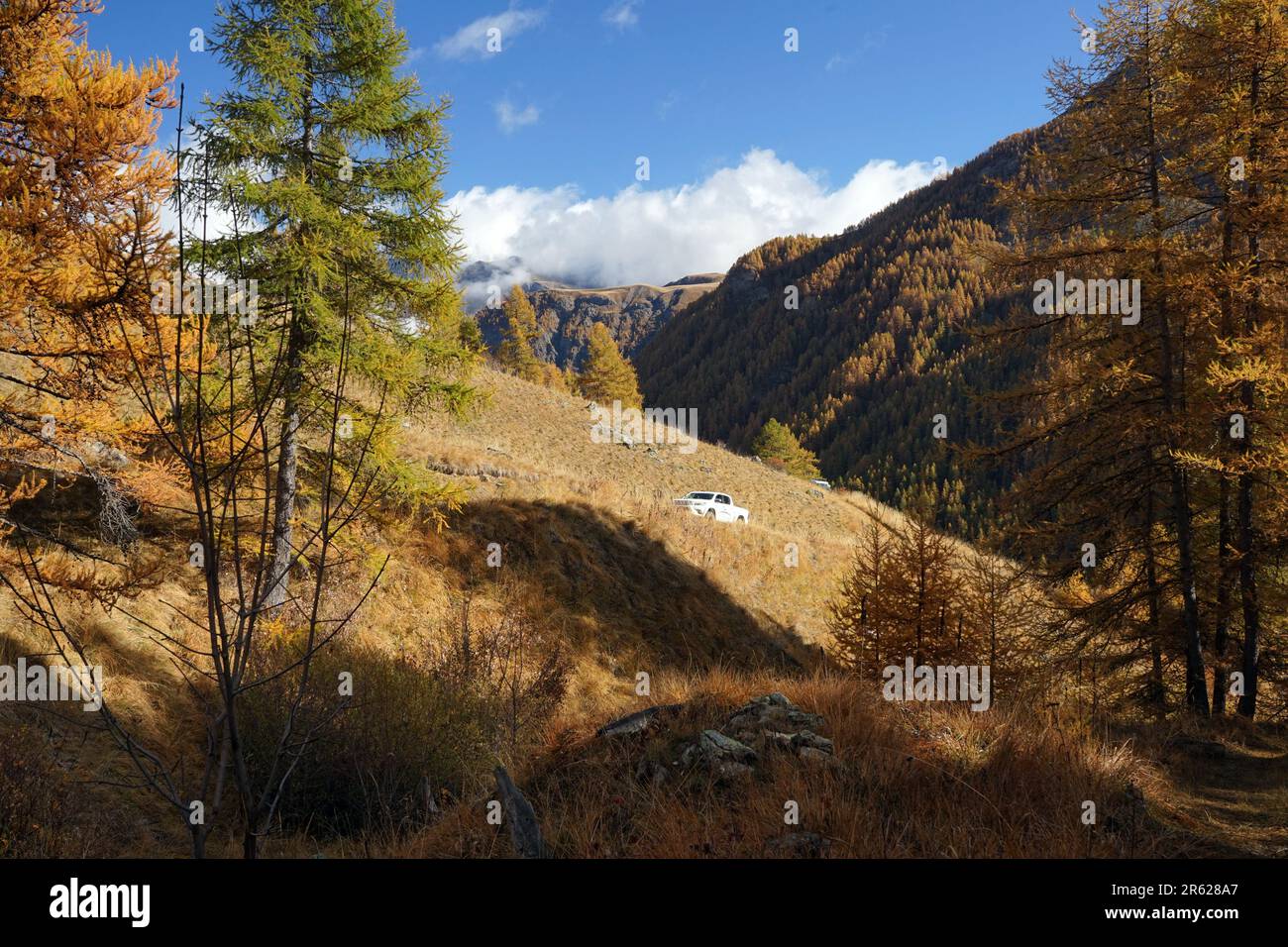 Toyota Hilux AT37 Arctic Truck competing in the Traversee du Champsaur ...
