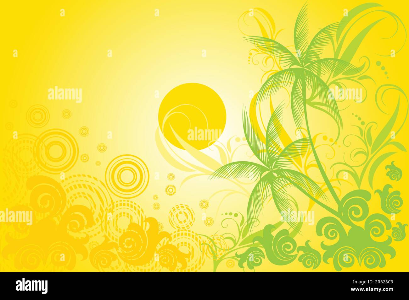 tropic background vector Stock Vector Image & Art - Alamy