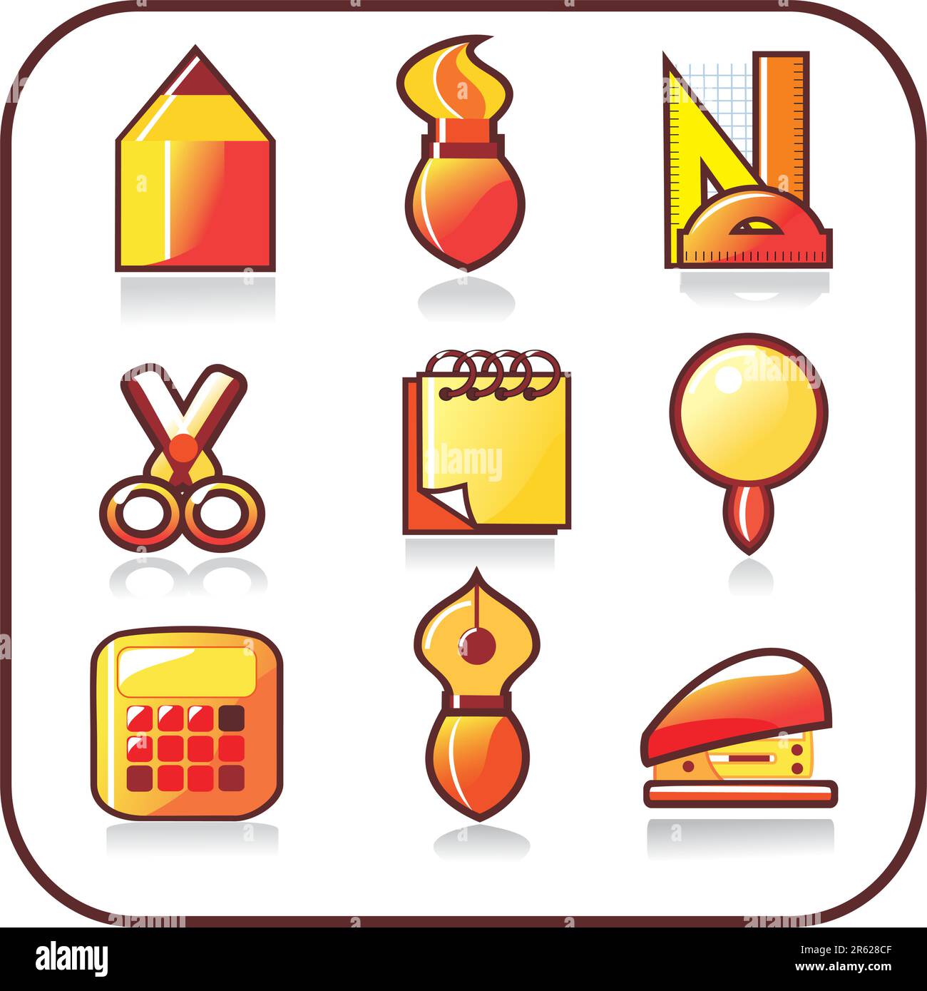 office icon set Stock Vector Image & Art - Alamy