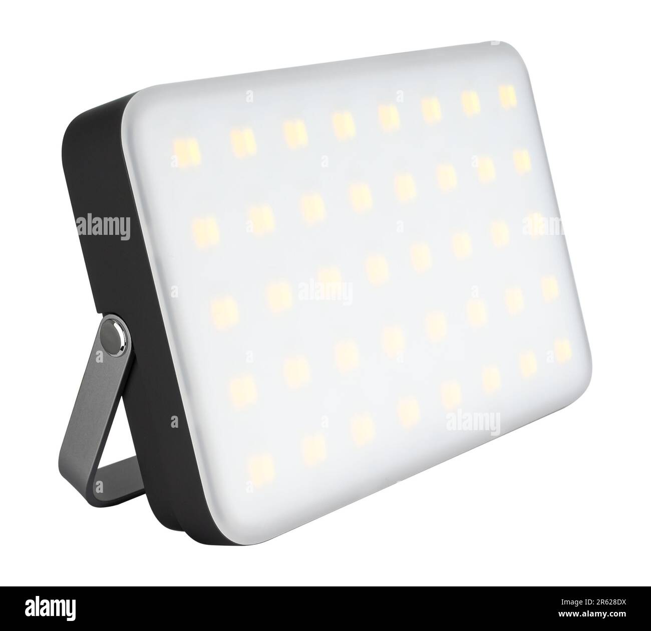 LED lantern with stand on white background in insulation Stock Photo ...