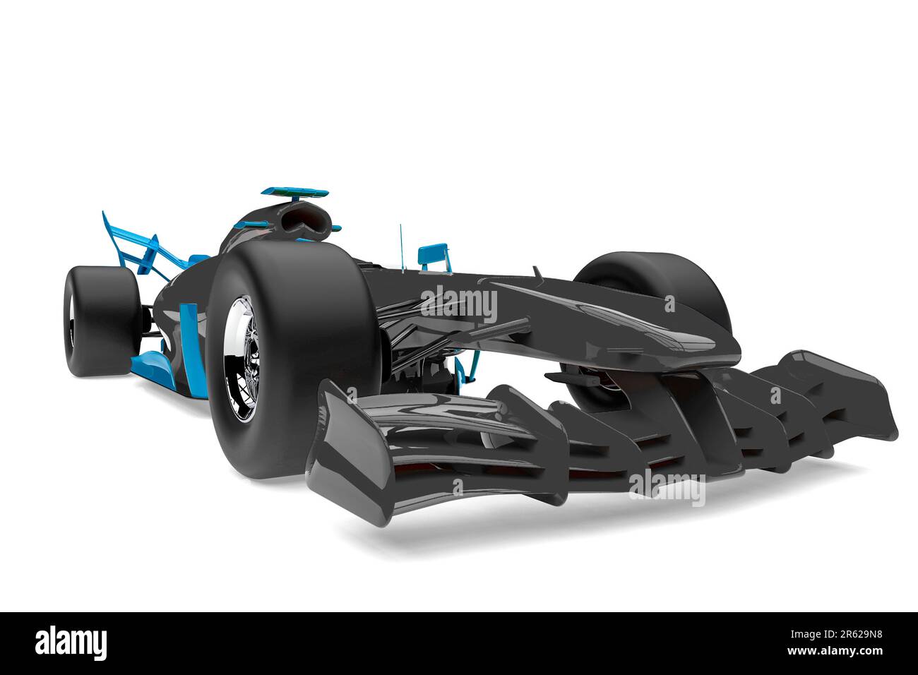 racing car master view, 3d illustration Stock Photo - Alamy