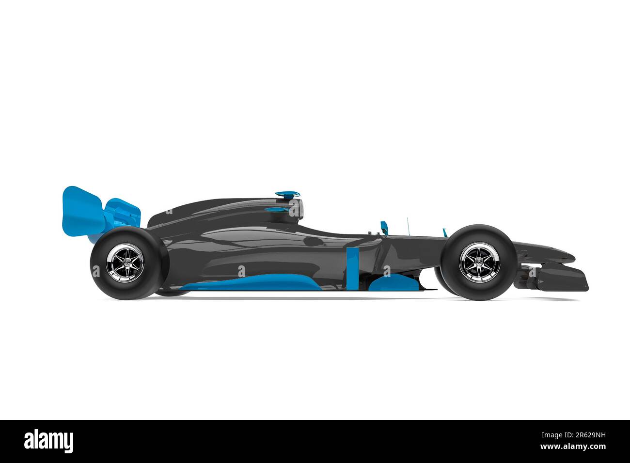 racing car side view, 3d illustration Stock Photo - Alamy