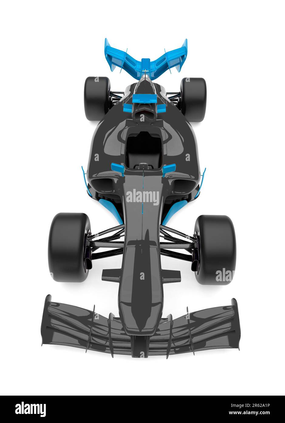 racing car top view, 3d illustration Stock Photo - Alamy