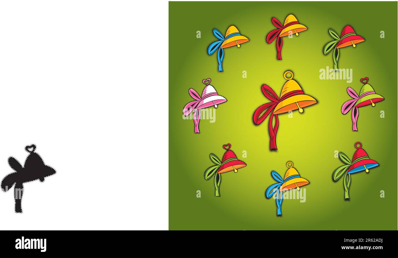 Miniature bell Stock Vector Images - Alamy