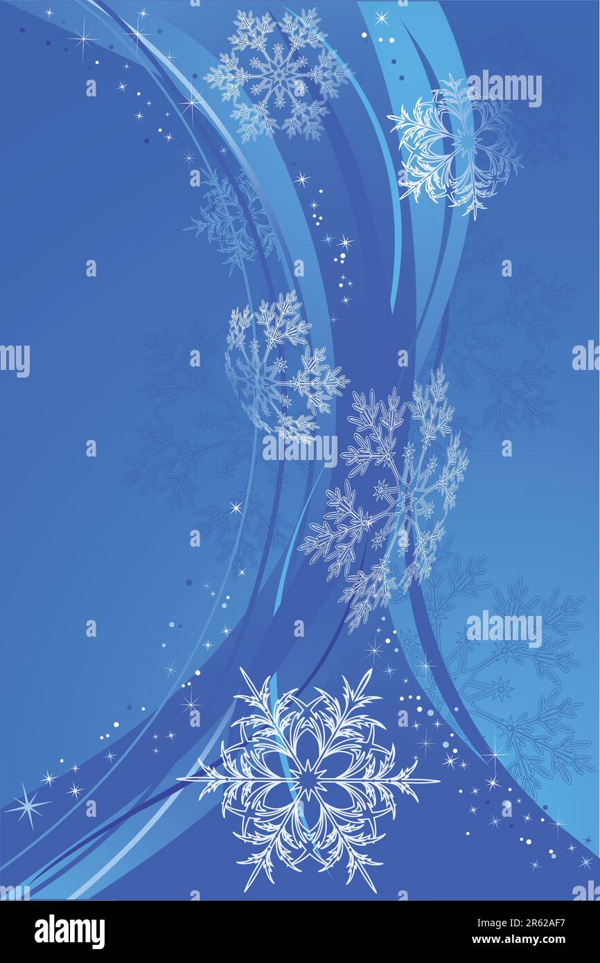 Snowflake blue background hi-res stock photography and images - Alamy