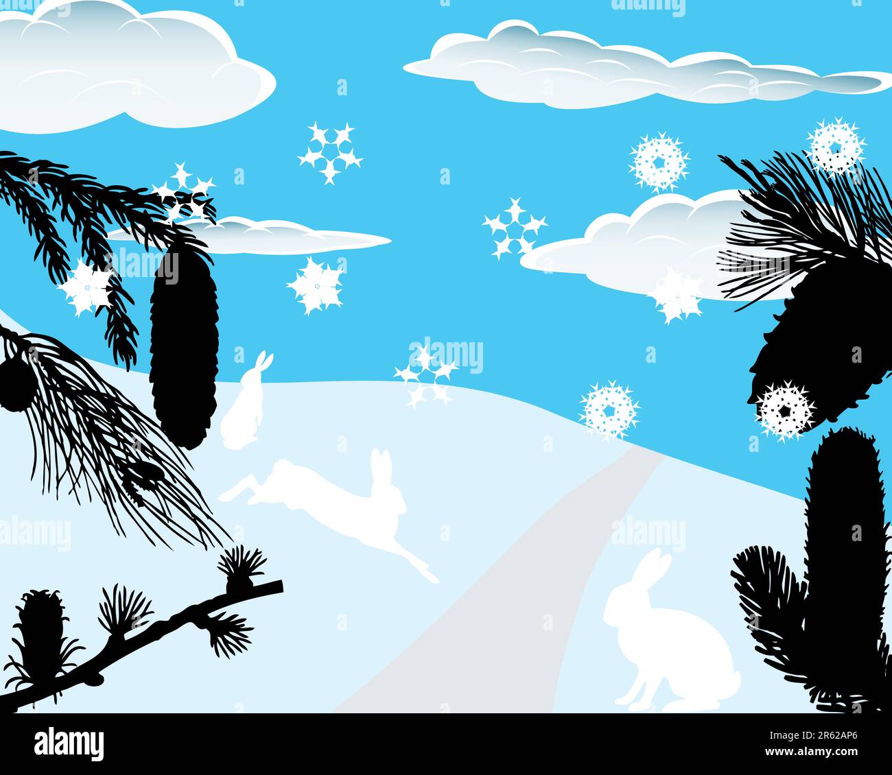 Christmas theme. Vector illustration with clipping mask Stock Vector ...