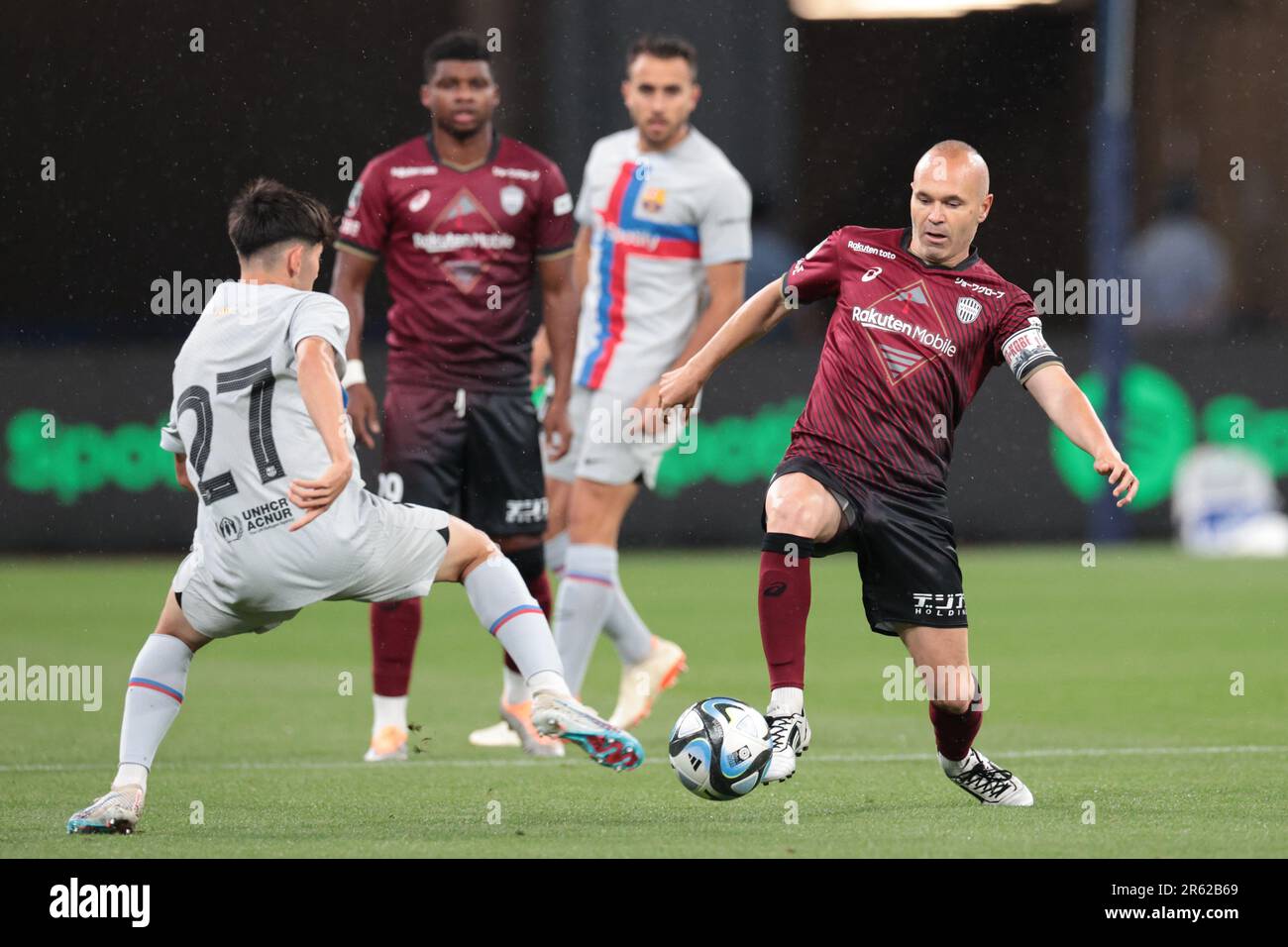 honor former Barcelona player Andres Iniesta who has represented both ...