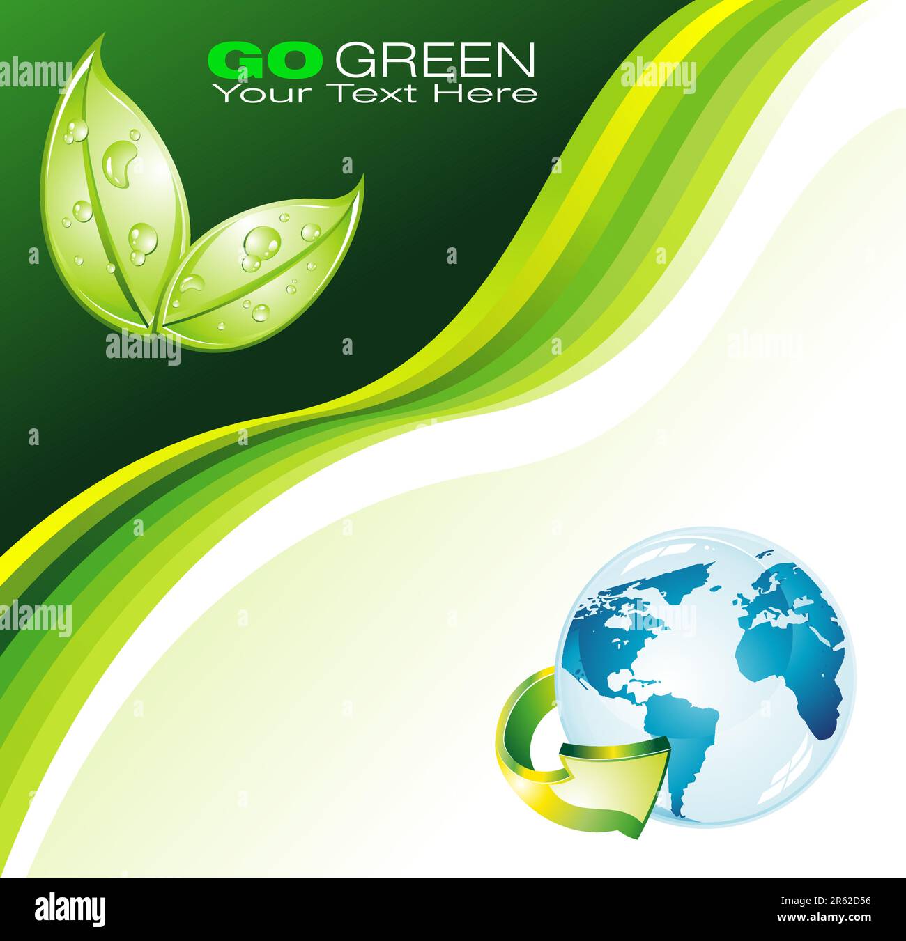 Green flyers Stock Vector Images - Alamy