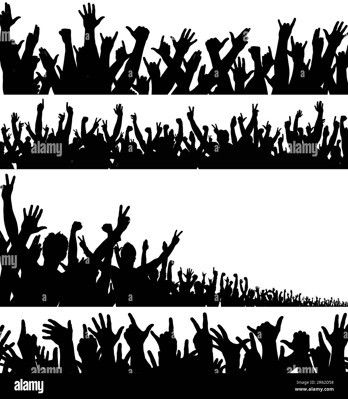 Crowds cheer Stock Vector Images - Alamy