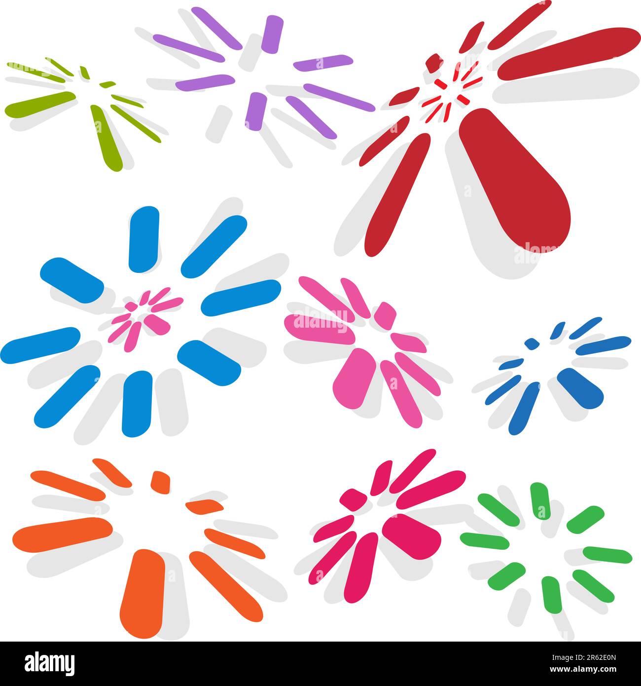 Daisies isolated Stock Vector Images - Alamy
