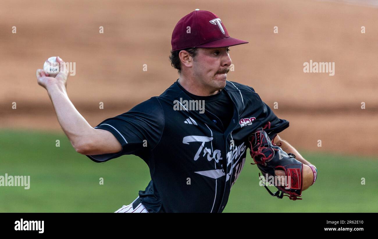 Troy pitcher Zach Fruit (35) during an NCAA baseball game on Friday ...