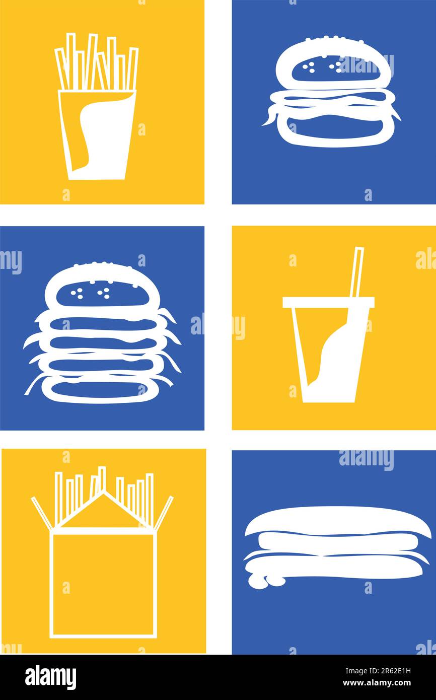 Fat food eat Stock Vector Images - Alamy