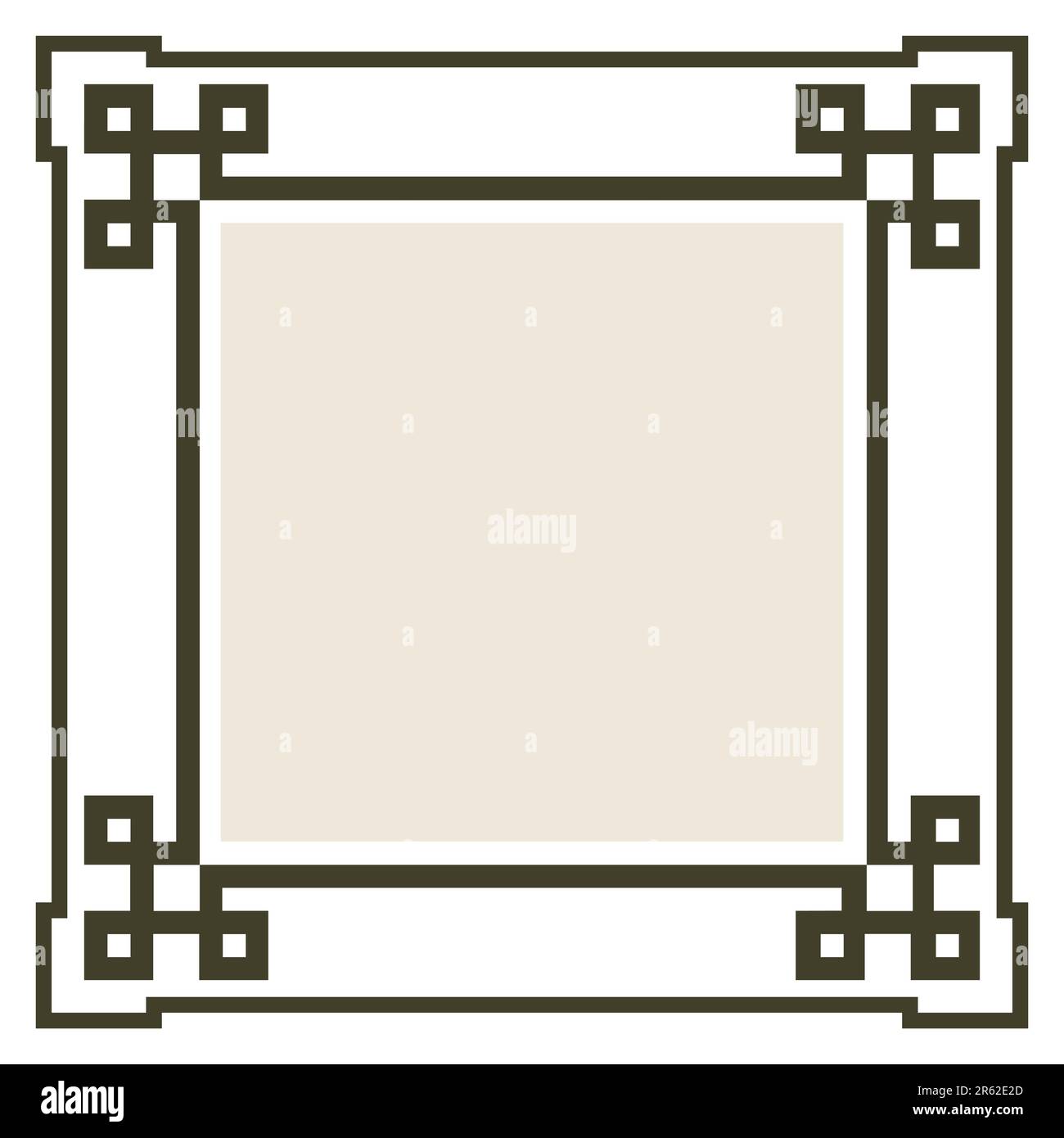 Vector art deco frame, classic style, Full scalable vector graphic for ...