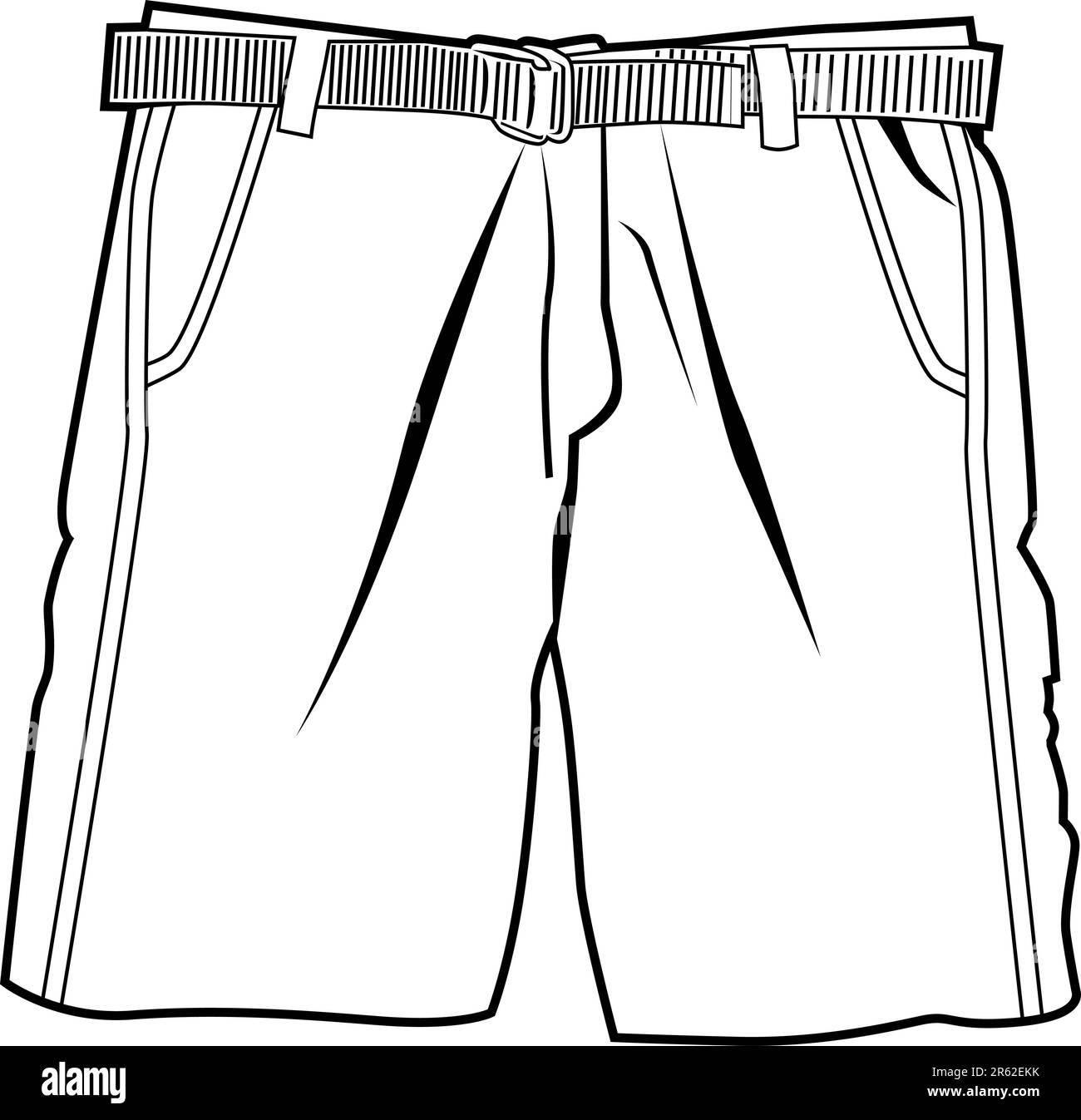 Pair of shorts black Stock Vector Images - Alamy