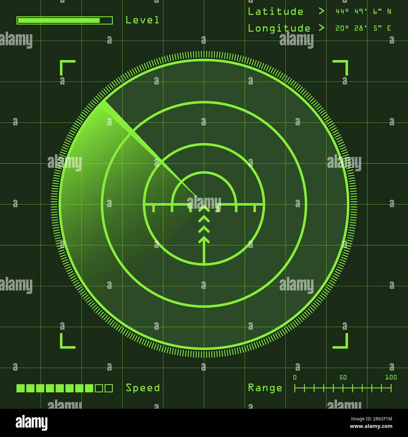 radar screen with details Stock Vector Image & Art - Alamy