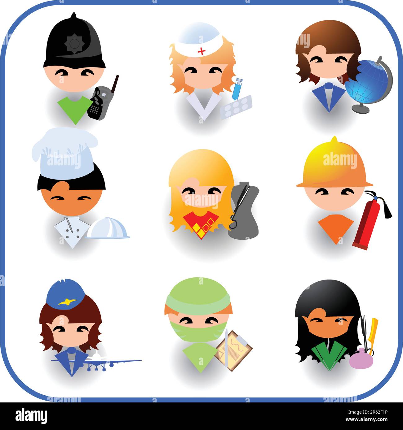 People's occupations. Icon set Stock Vector Image & Art - Alamy