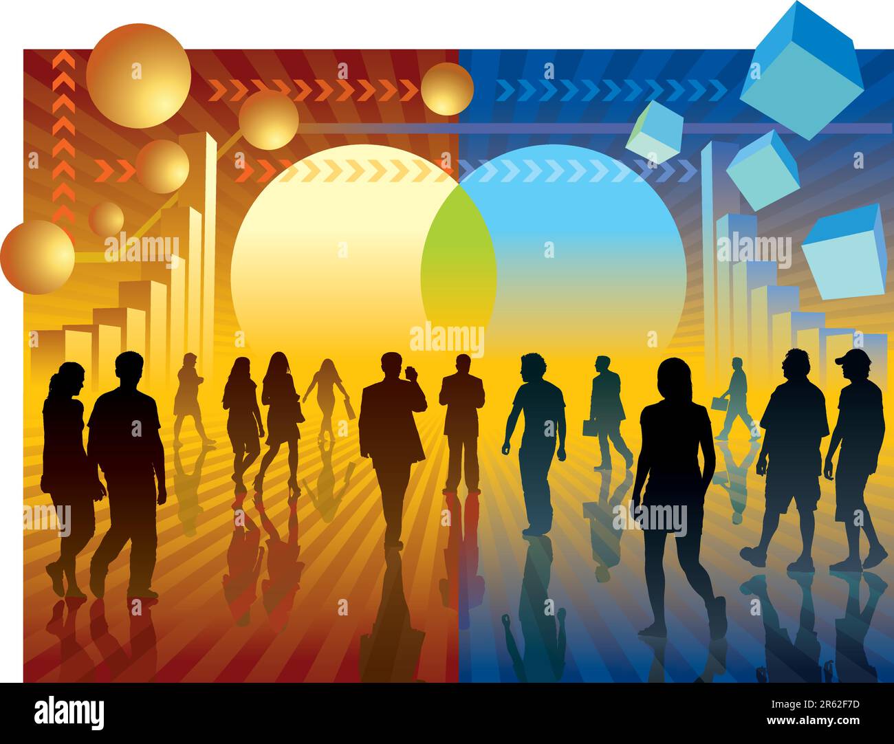 Changing direction man Stock Vector Images - Alamy