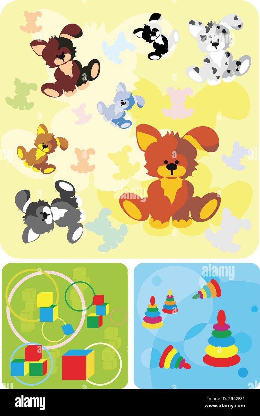 toy dog background Stock Vector Image & Art - Alamy