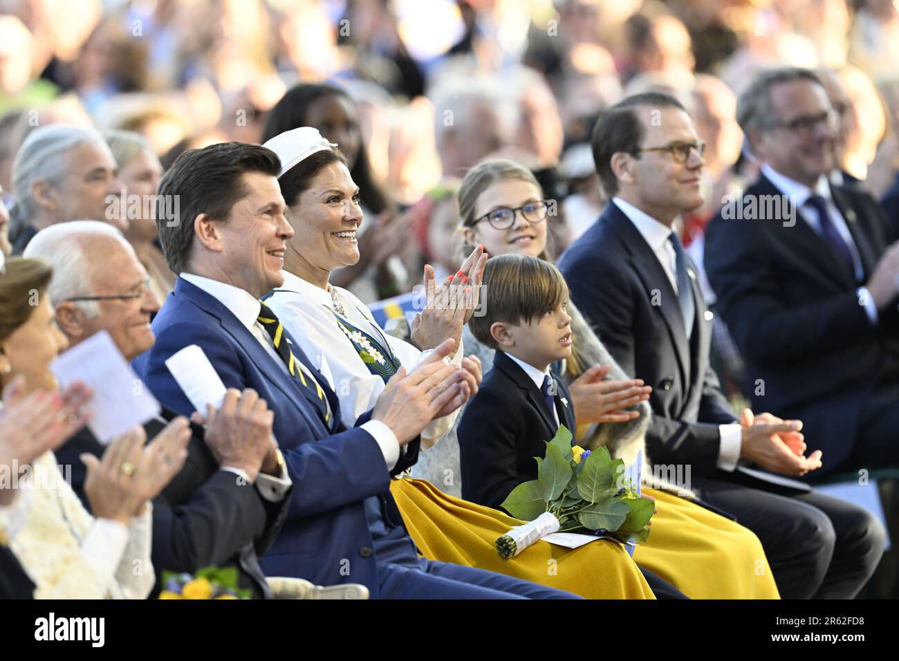 Speaker Andreas Norlén, Crown Princess Victoria, Prince Oscar, Princess ...