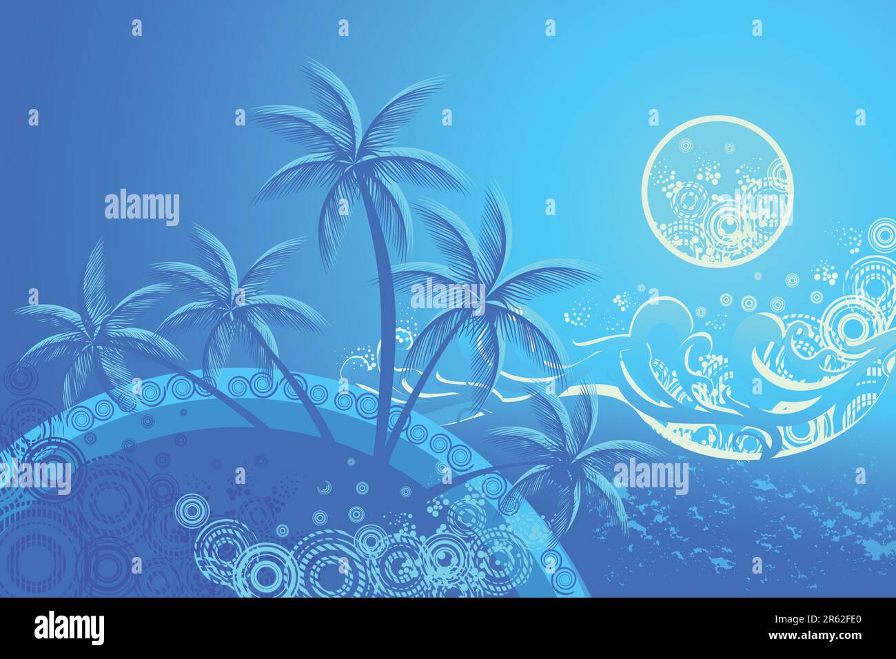 Beautiful night view sun Stock Vector Images - Alamy