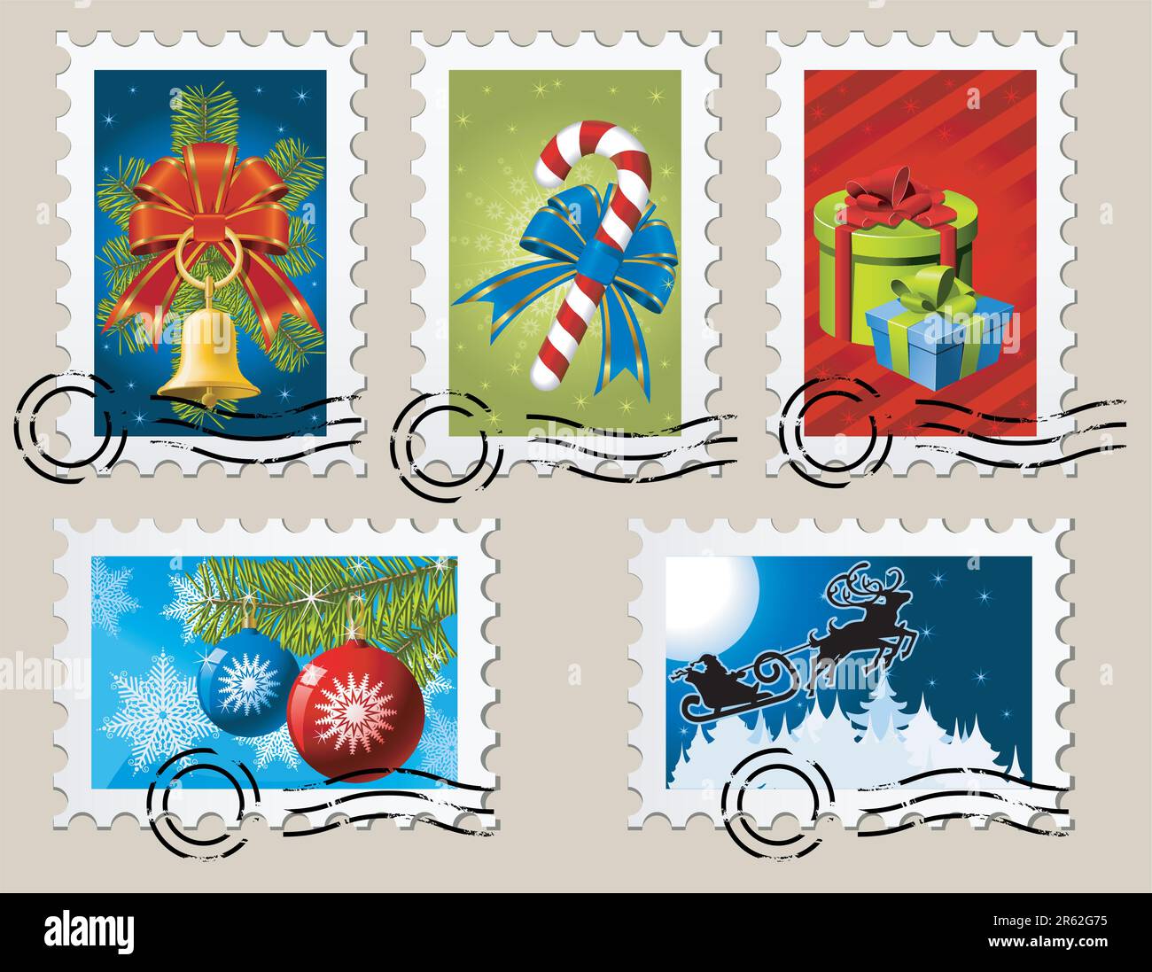 Postage stamp stamped Stock Vector Images - Alamy