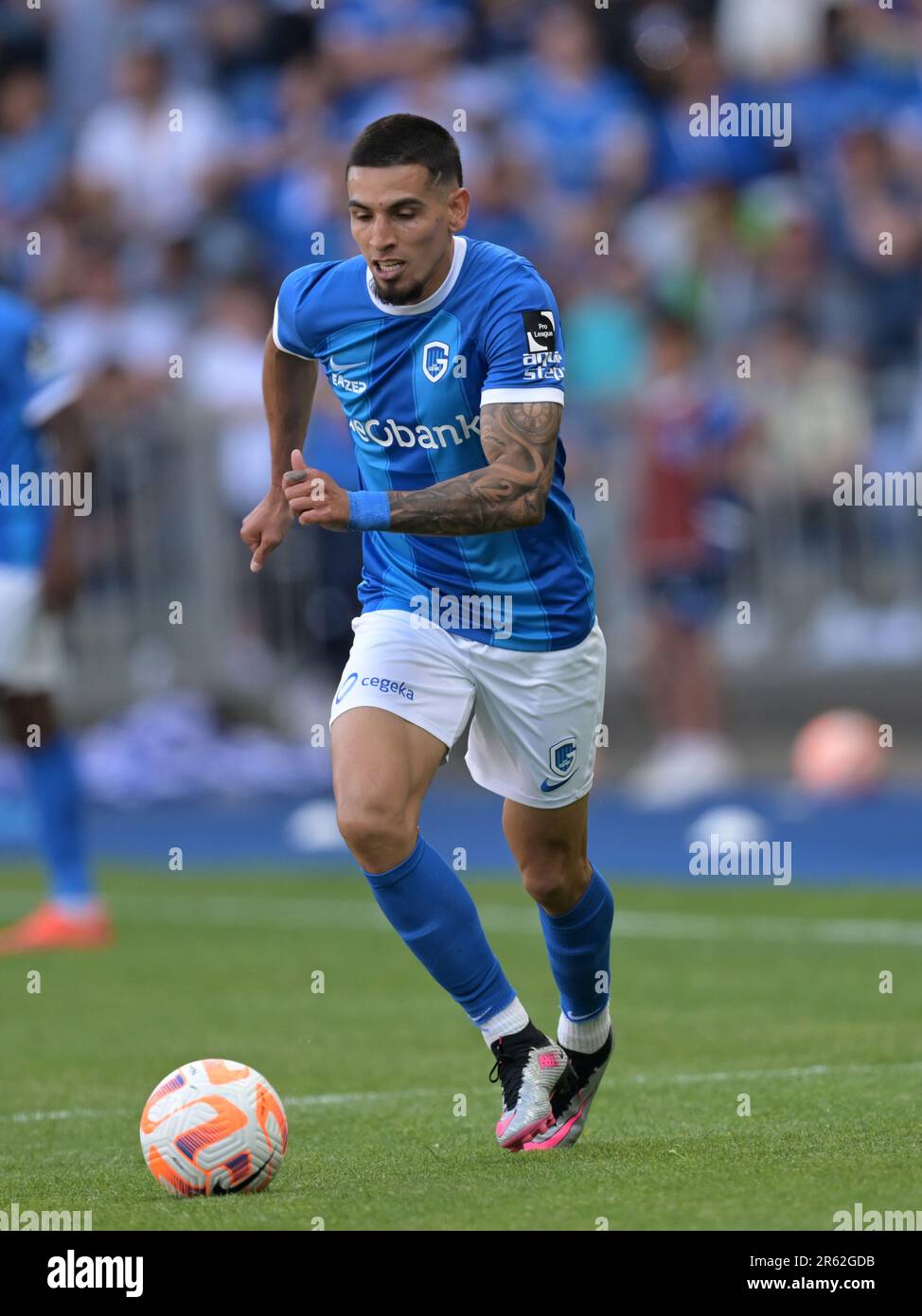 GENK - Daniel Munoz of KRC Genk during the Belgian Jupiler Pro League ...