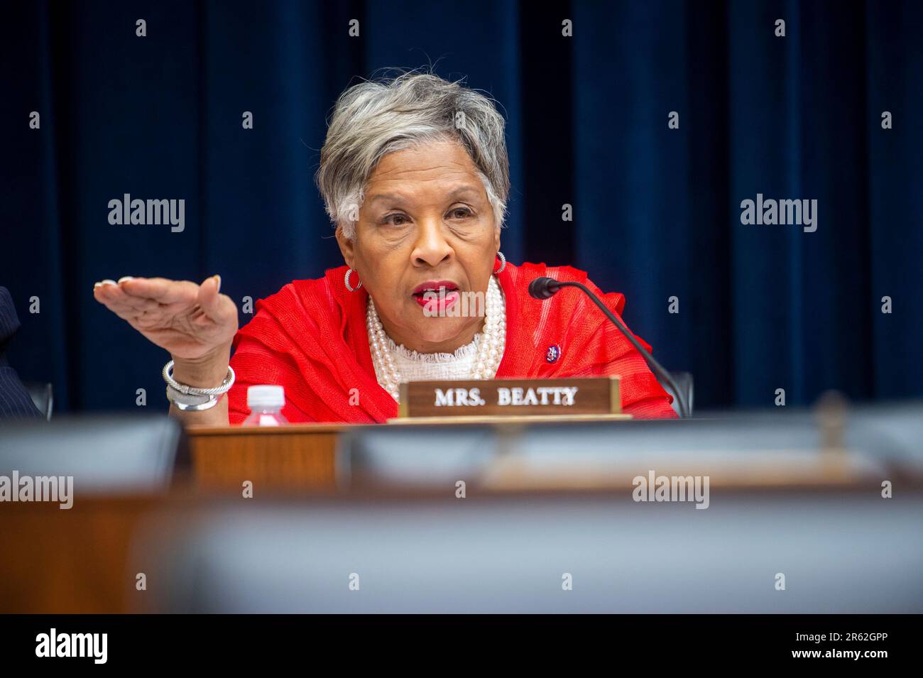 United States Representative Joyce Beatty (Democrat of Ohio) questions ...