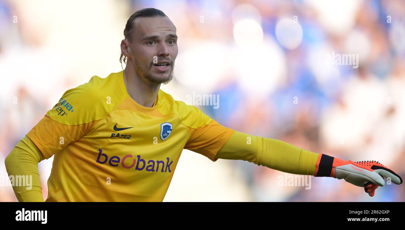 GENK - KRC Genk goalkeeper Maarten Vandevoordt during the Belgian ...