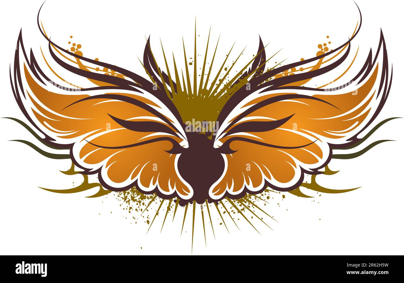 Colorful wing pattern Stock Vector Images - Alamy