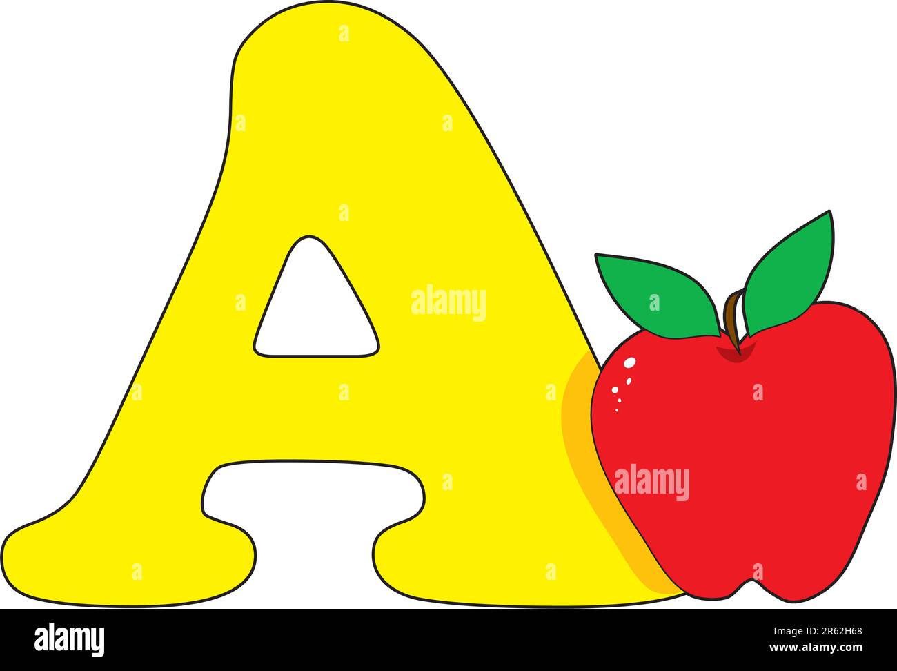 Alphabet is for apple Cut Out Stock Images & Pictures - Alamy