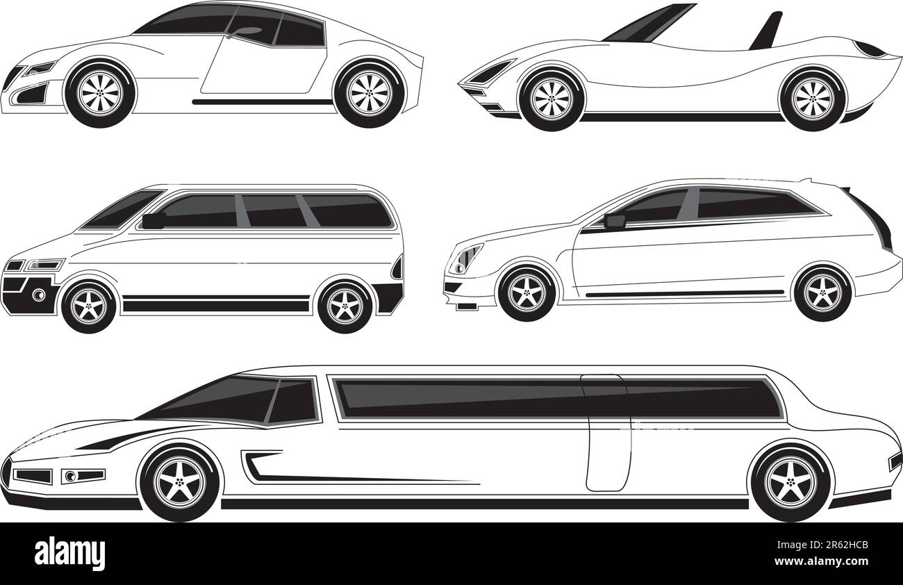 Five different cars pattern design Stock Vector Image & Art - Alamy