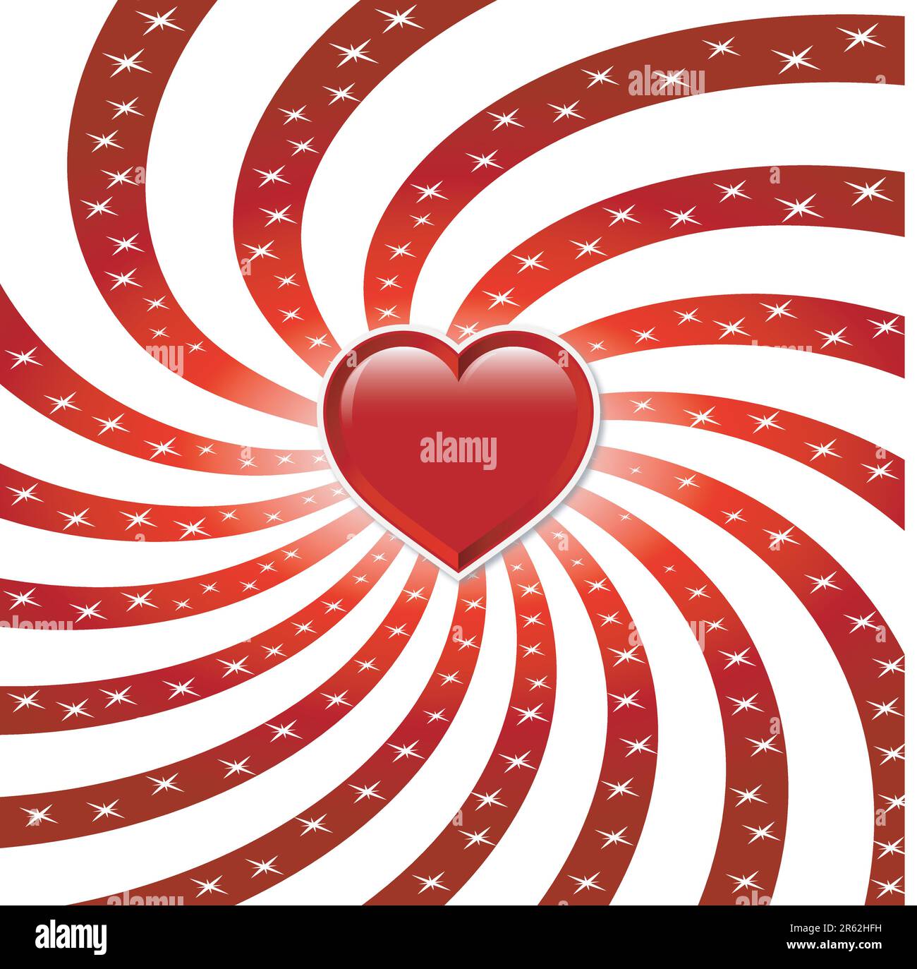 Shiny red heart clipart hi-res stock photography and images - Alamy