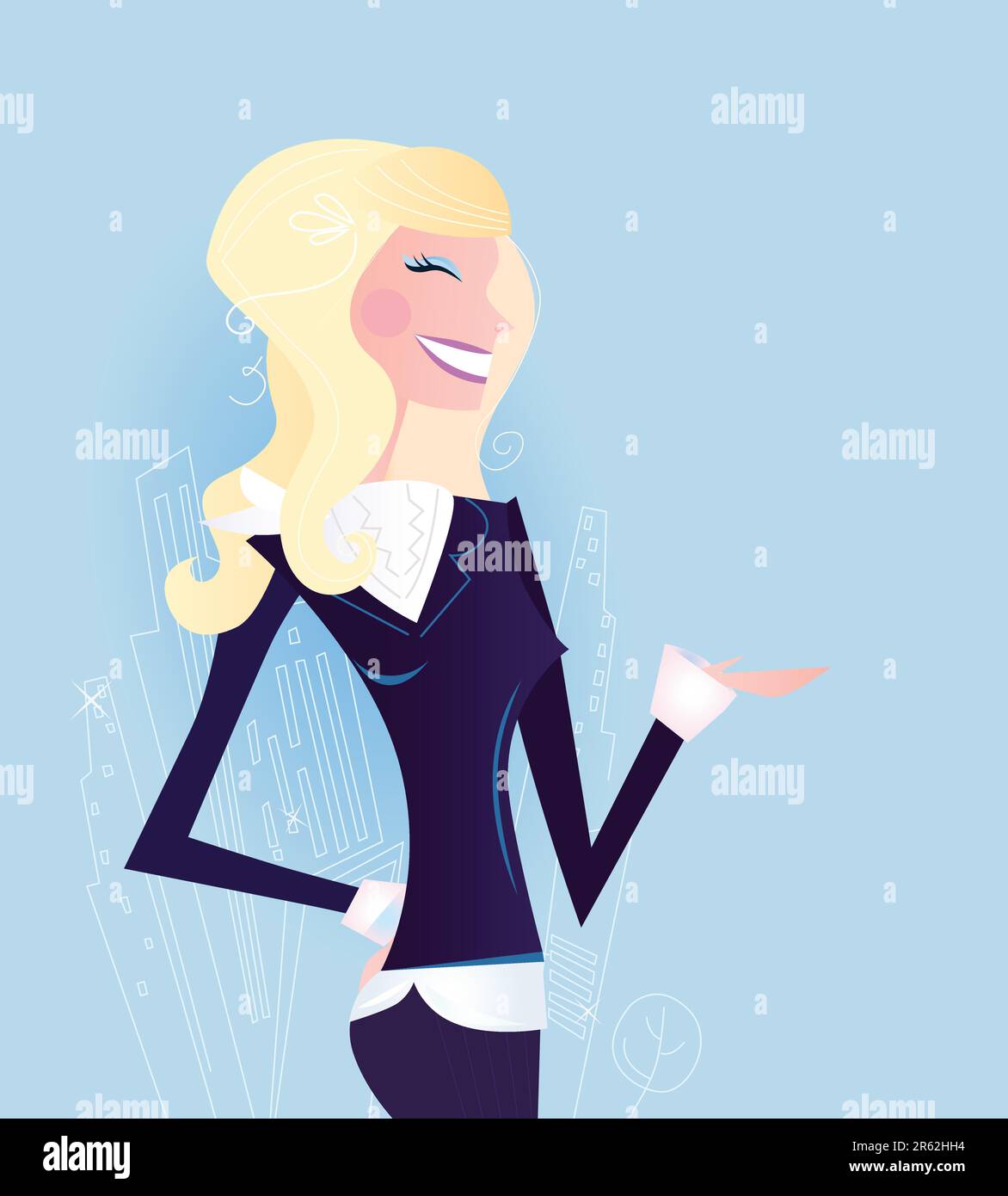 Black female company executive Stock Vector Images - Alamy