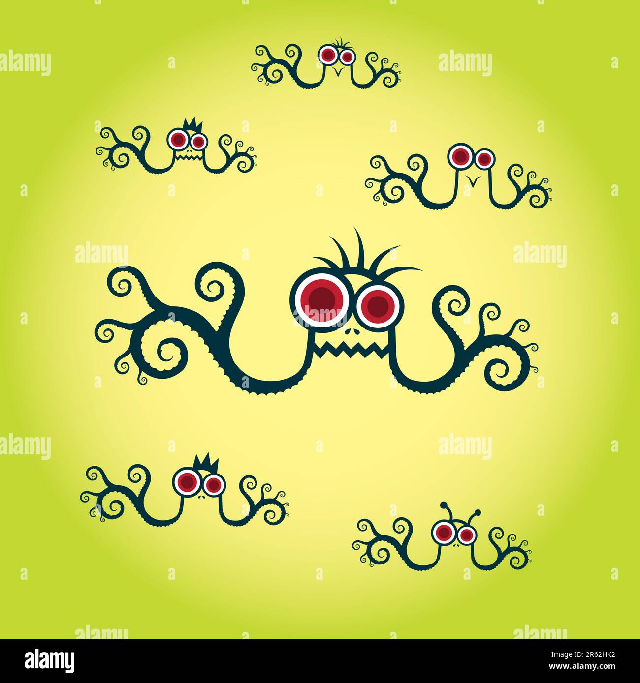 angry sea monster illustration Stock Vector Image & Art - Alamy