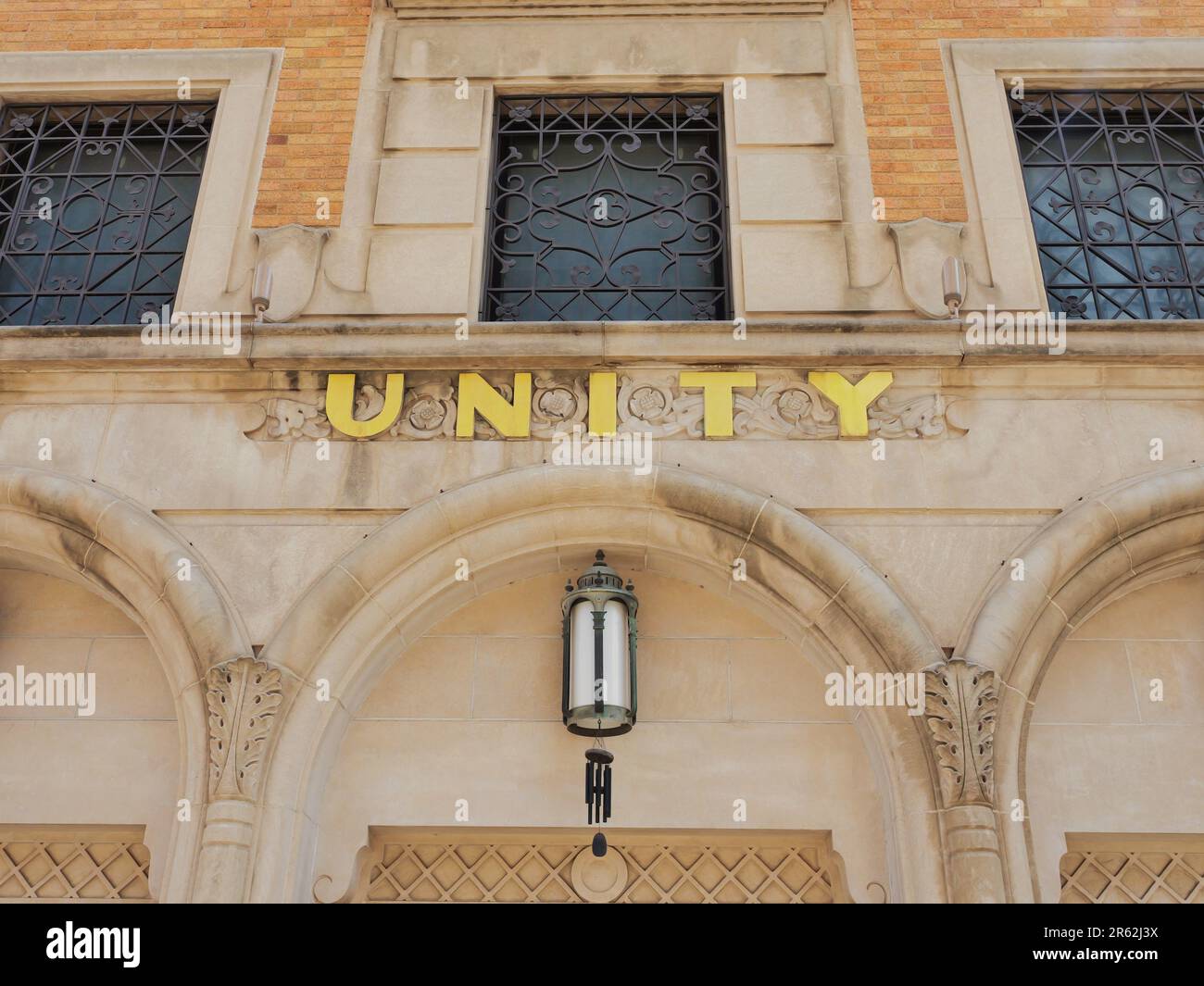 Kansas City, Missouri - June 4, 2023: Unity Temple on the Plaza Stock ...