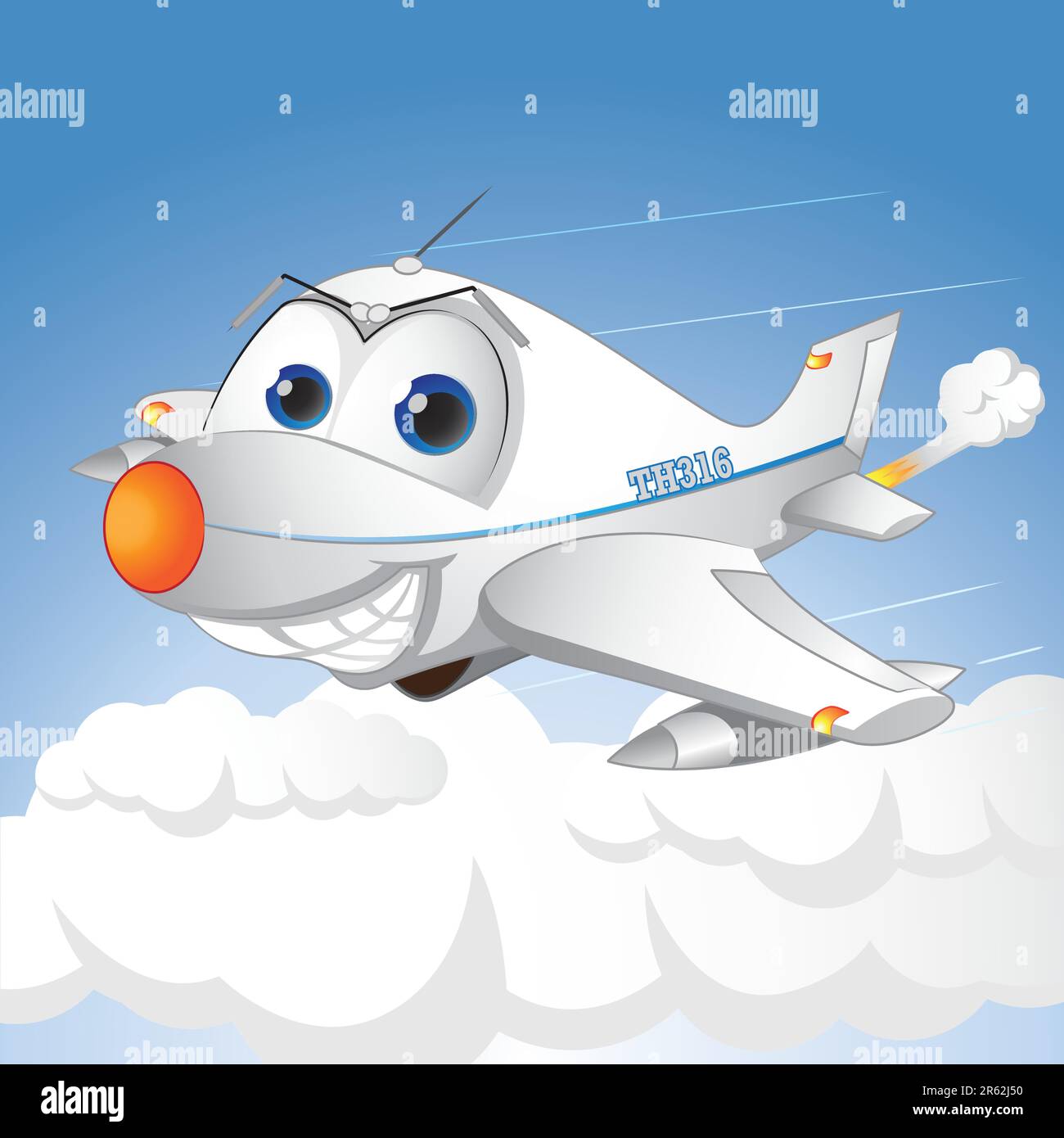 Jet airplane taking off Stock Vector Images - Alamy