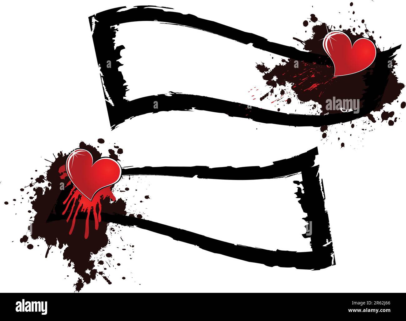 vector heart banner EPS 8 Stock Vector Image & Art - Alamy