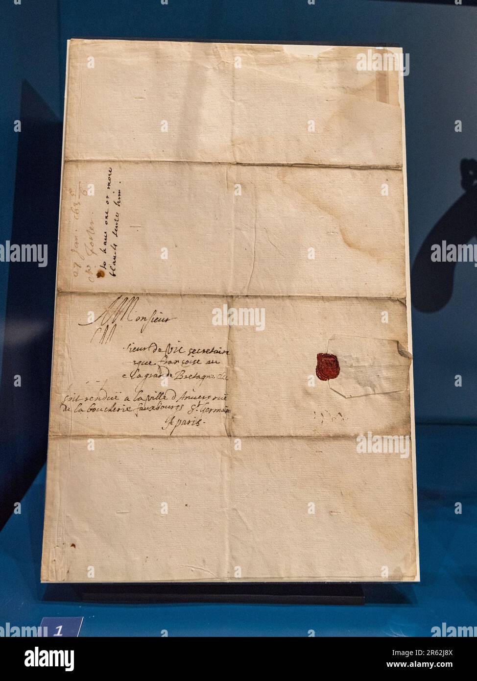 An early letter (27 January 1636) sent in the second year that postal ...