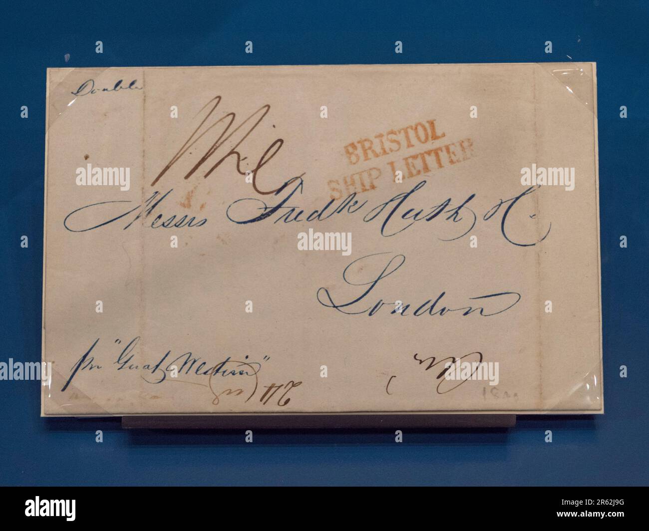 Entire letter carried on the "Great Western" steamship including ...