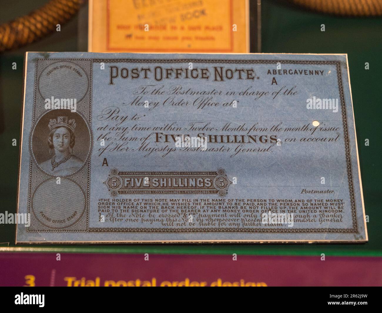 A trail postal order (1878) which were first introduced in 1881 on ...