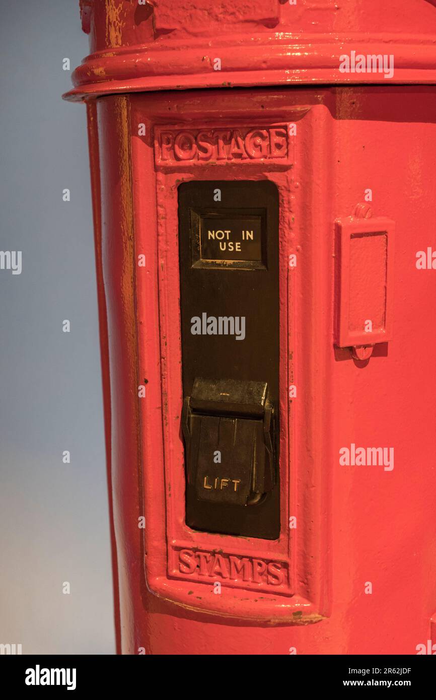 A 1930s type E combination pillar box (which had a stamp vending ...