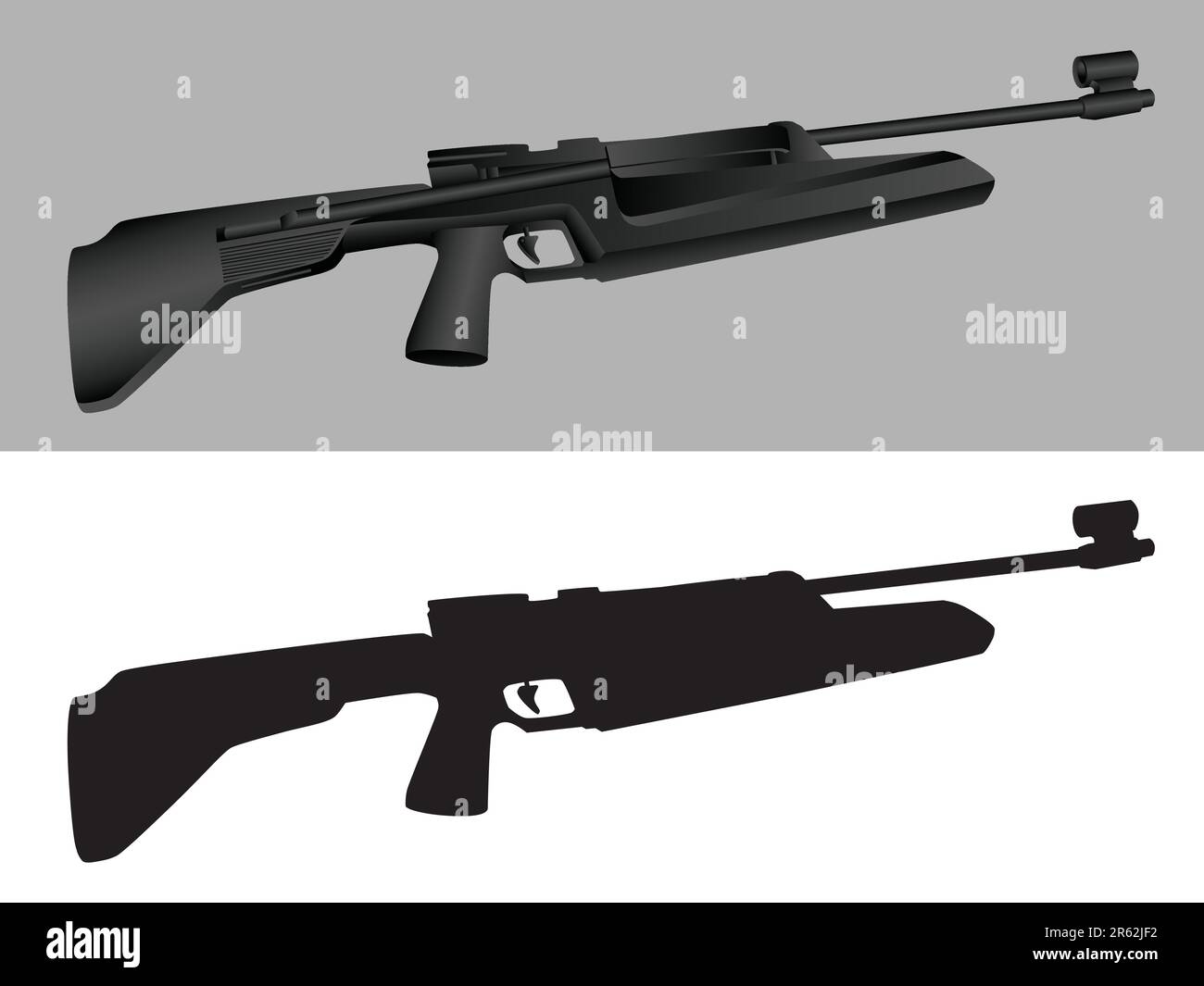 Isolated image of a rifle. Vector illustration Stock Vector Image & Art ...