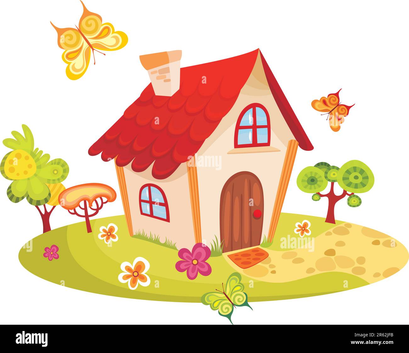 vector illustration of a house Stock Vector Image & Art - Alamy
