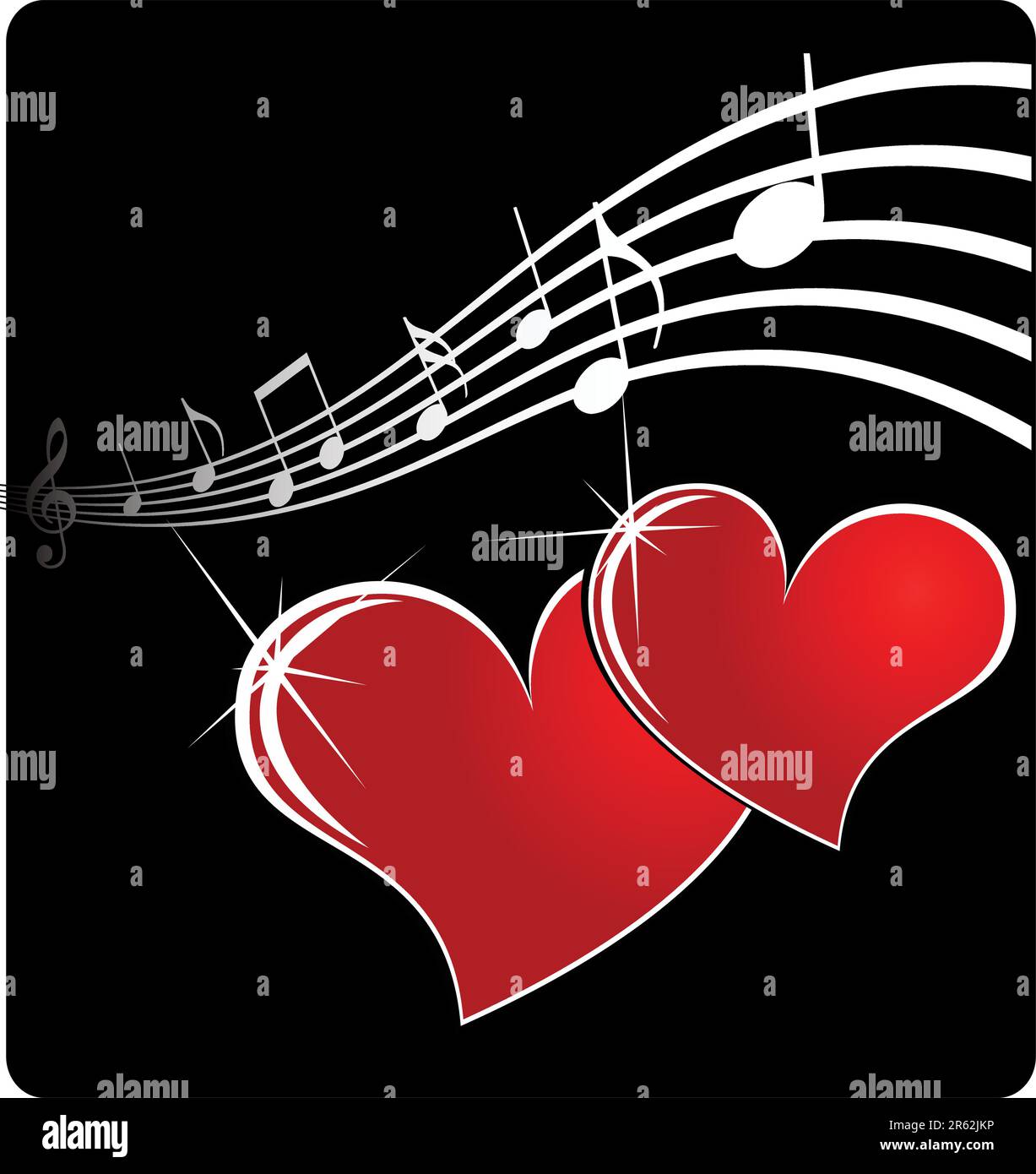 vector music heart EPS 8 Stock Vector Image & Art - Alamy