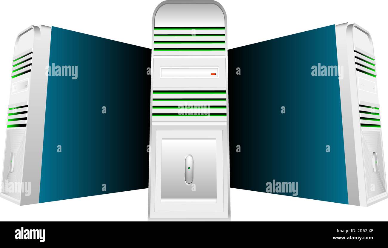 Collection of PC Servers Stock Vector Image & Art - Alamy