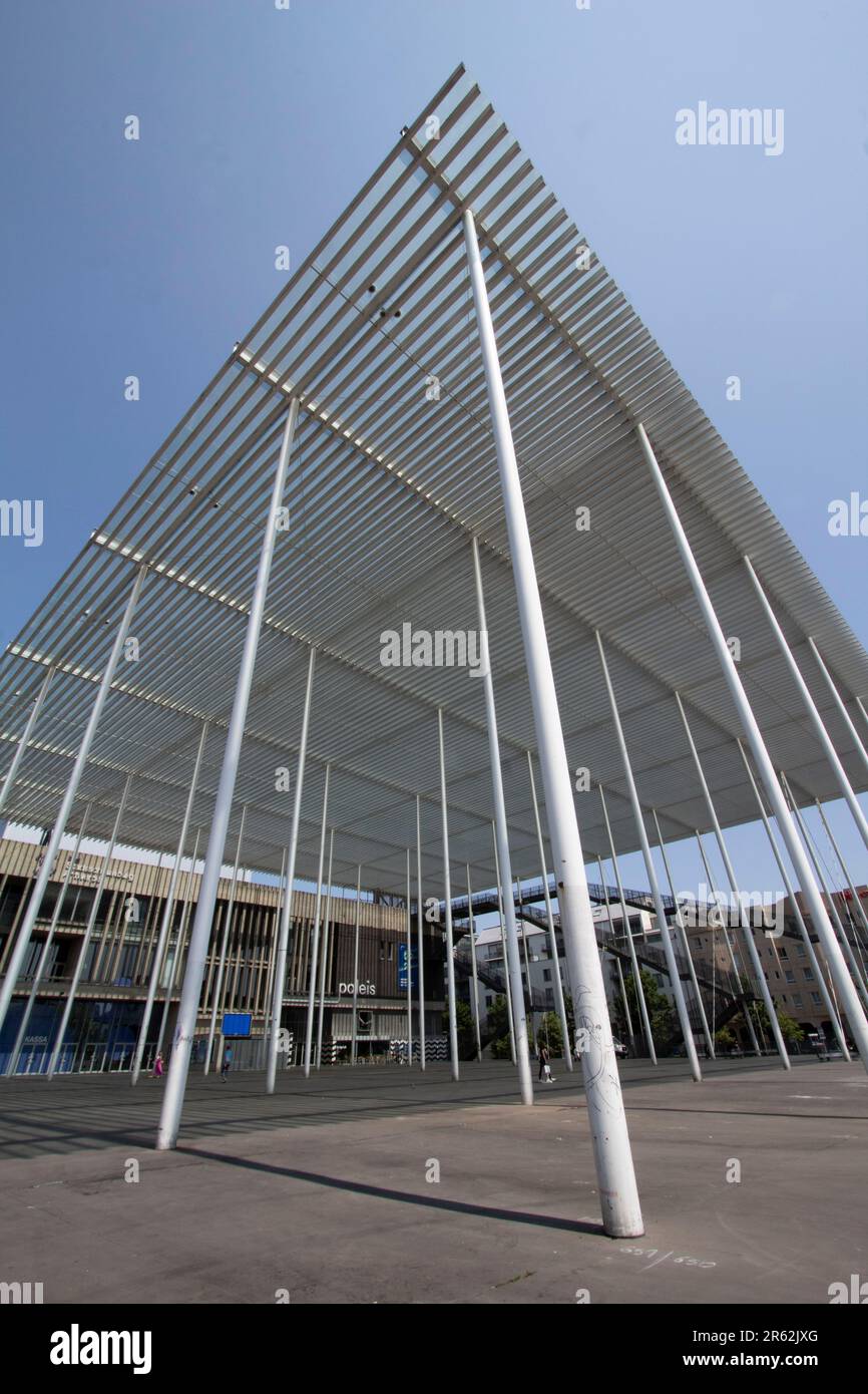 The exterior of the Stadsschouwburg Antwerpen a theatre building on the ...