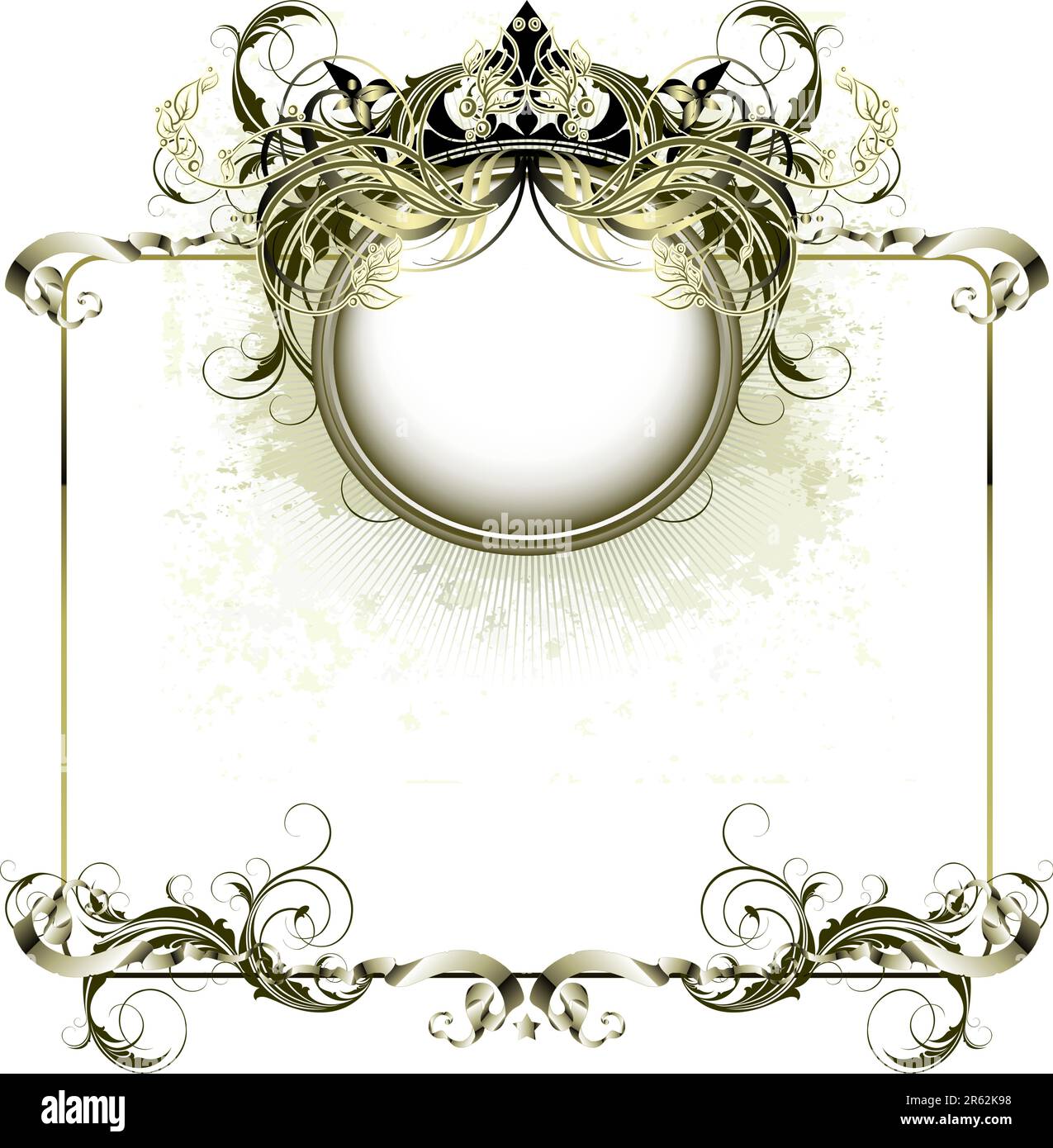 Ornate frame illustration Cut Out Stock Images & Pictures - Alamy
