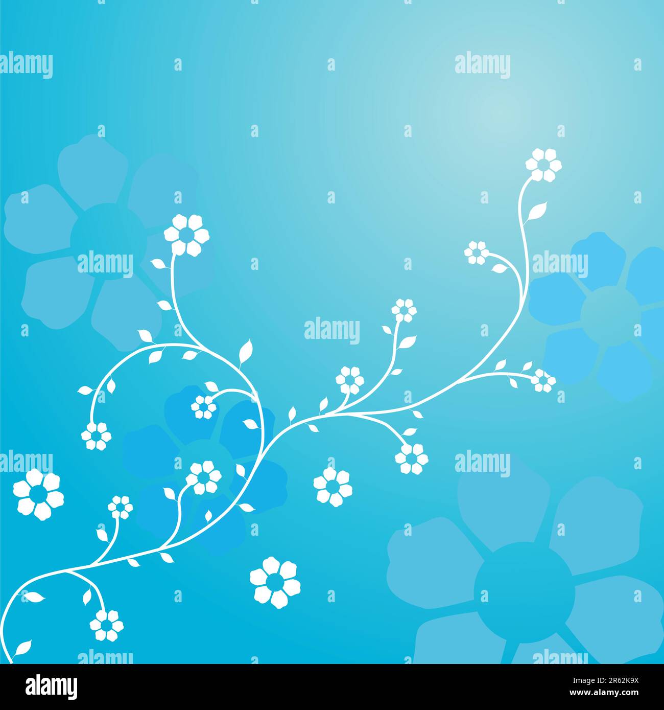 Vector illustration of an organic flower ornament Stock Vector Image ...