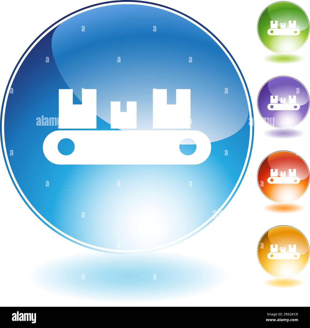 Conveyor belt icon isolated on a white background Stock Vector Image ...